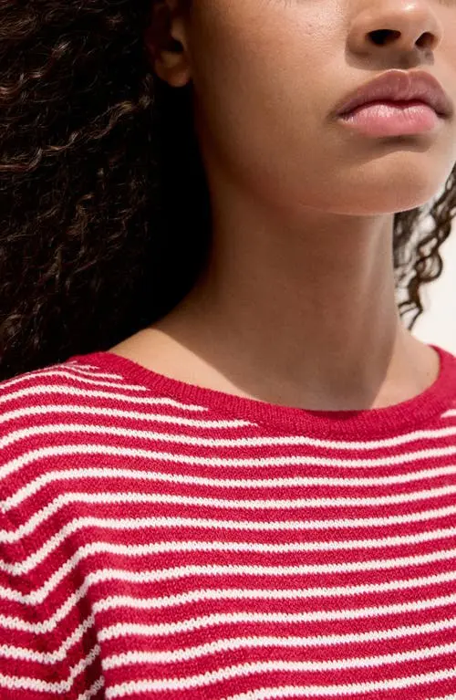 Mango Stripe Sweater - Red
