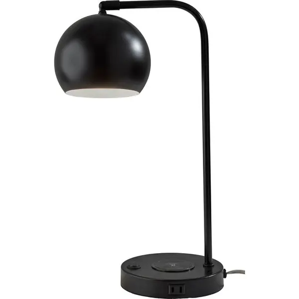 ADESSO Emery Supercharger Desk Lamp - Black