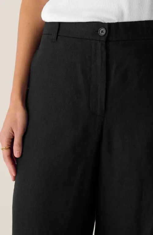 Eileen Fisher High-waisted Organic Linen Pants