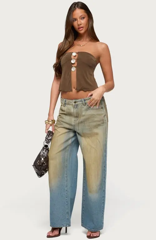 EDIKTED Lee Cutout Strapless Top