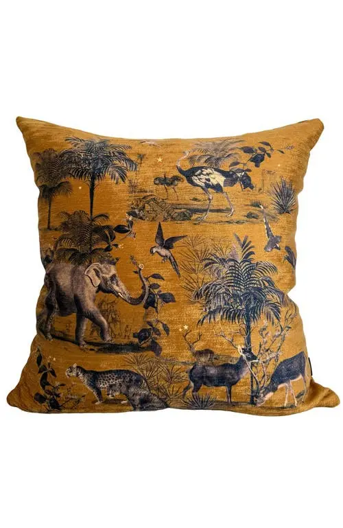 MUZALUCI Velvet Pillow Cleopatra Animals - Orange