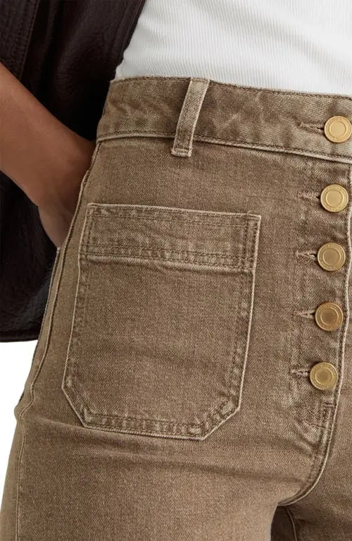 REISS Cali Flare Jeans - Light Brown