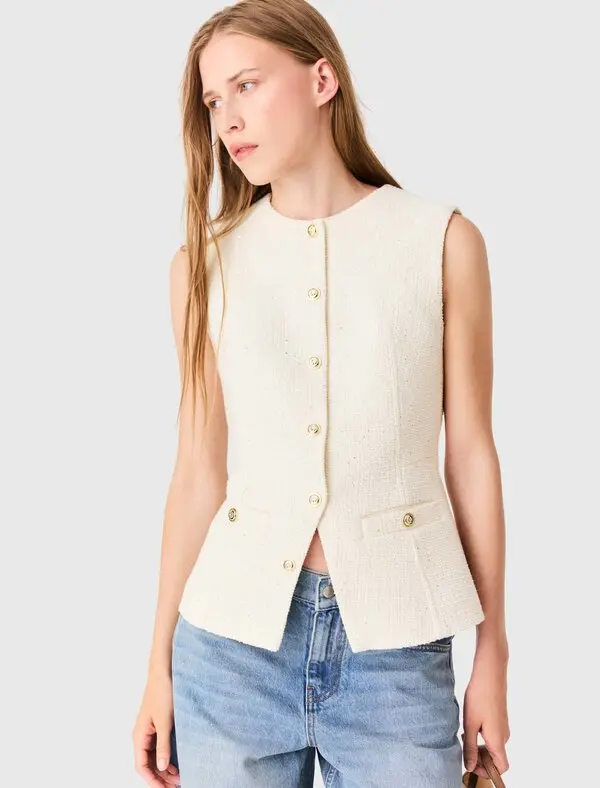 Maje Long Tweed Jacket