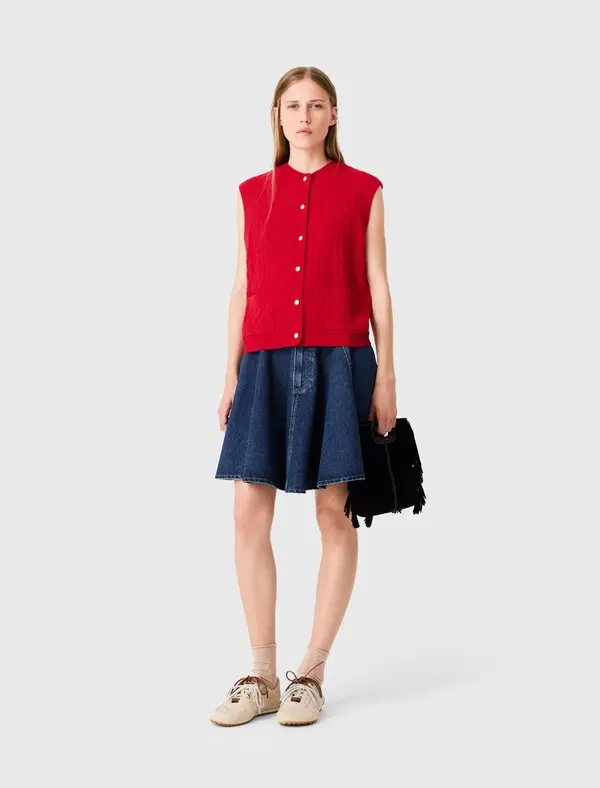 Maje Sleeveless Knit Top