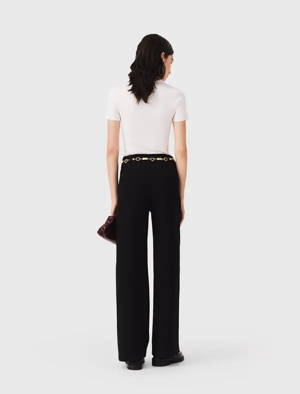 Maje Lurex Tweed Trousers