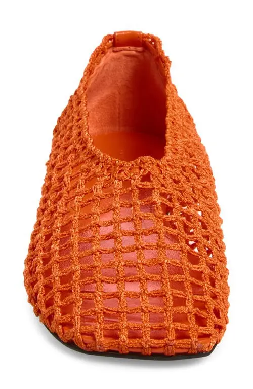 Proenza Schouler Slant Crochet Flat