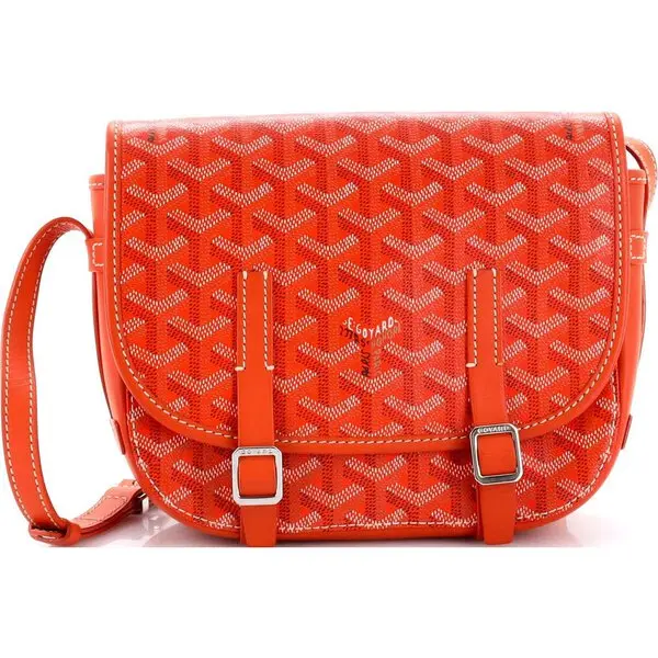 Goyard Belvedere Messenger Bag Coated Canvas With Leather Pm