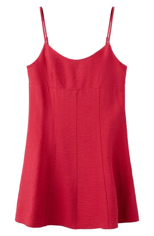 Mango Crinkle Sleeveless V-neck Mini Dress