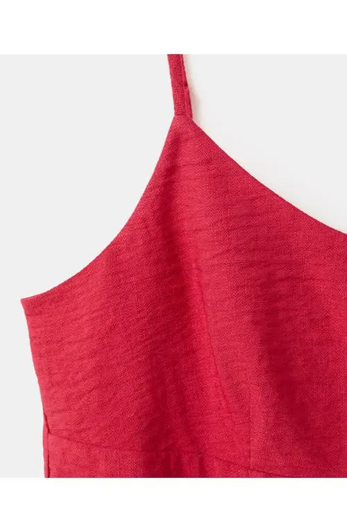 Mango Crinkle Sleeveless V-neck Mini Dress
