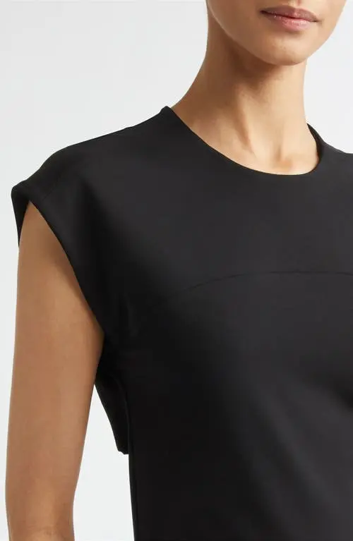 JIL SANDER Cap Sleeve Midi Dress With Back Slit