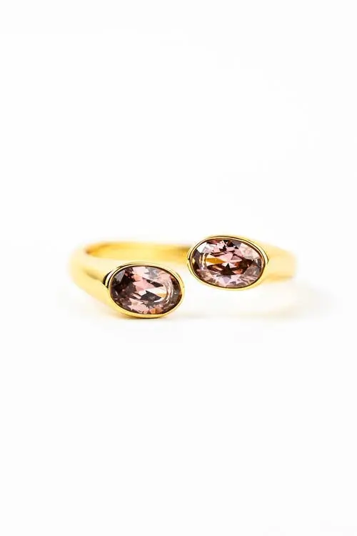 ZYNNIA COLLECTIVE Open Duo Ring - Gold