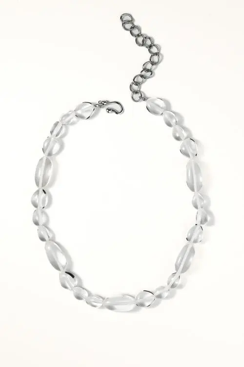 ZYNNIA COLLECTIVE See Through Pebble Necklace