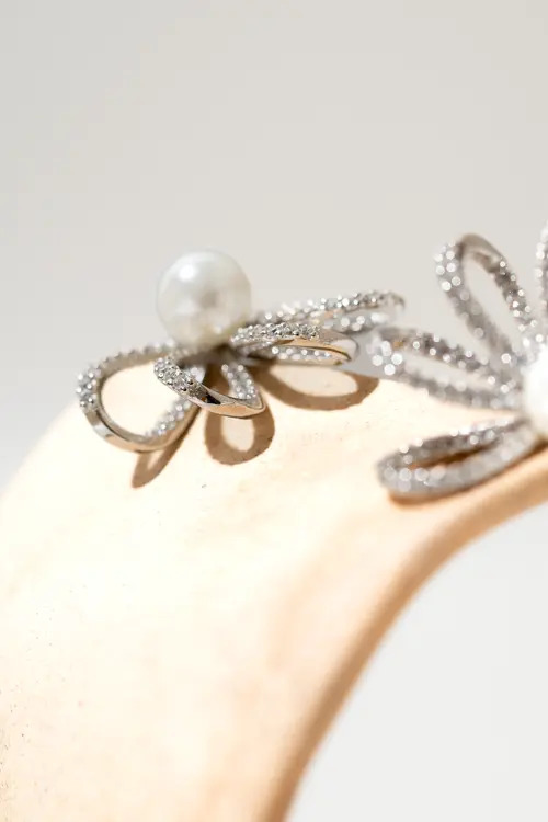 ZYNNIA COLLECTIVE Half Bloom Earrings