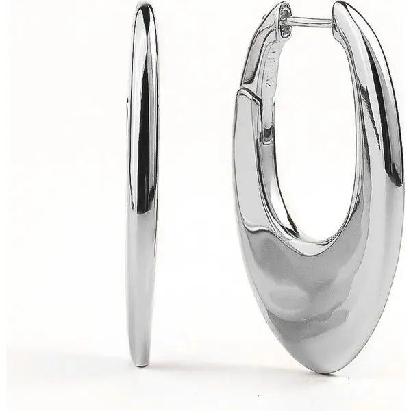 ZYNNIA COLLECTIVE Lume Hoops - Silver
