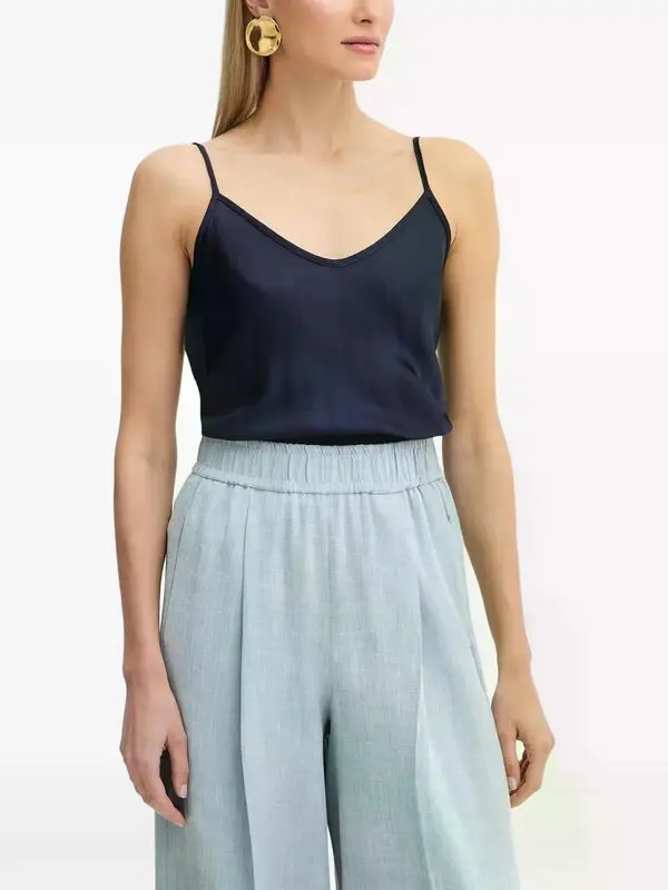 FRACOMINA V-neck Blouse With Adjustable Straps
