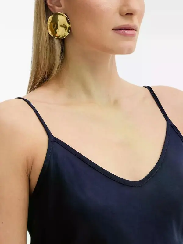 FRACOMINA V-neck Blouse With Adjustable Straps