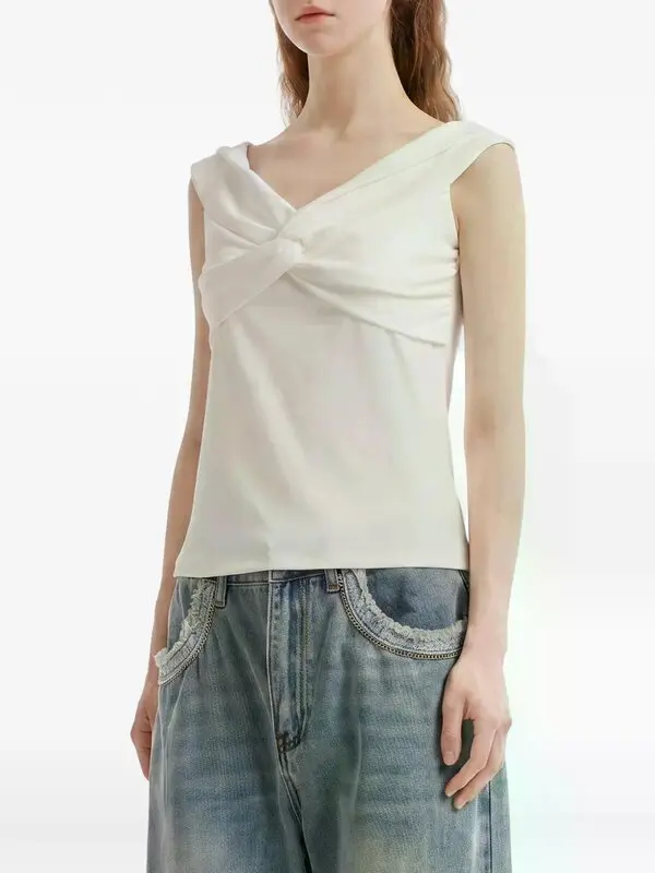 B+AB Off-shoulder Twist Detail Top