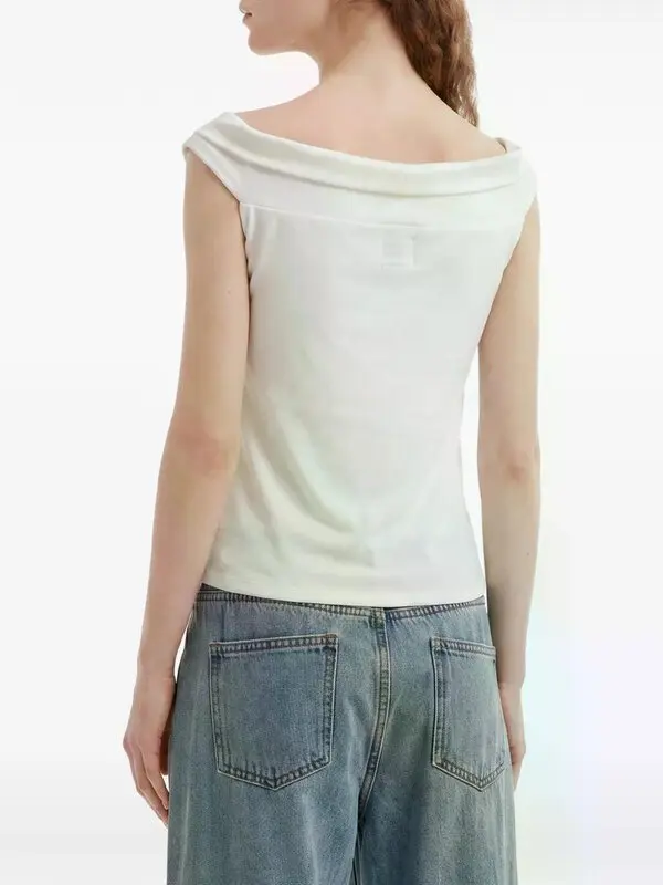 B+AB Off-shoulder Twist Detail Top