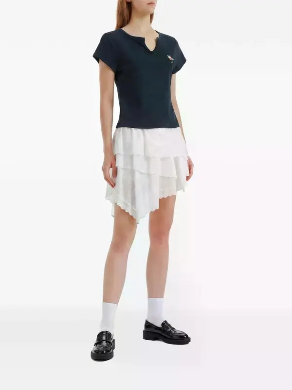 B+AB Cat-patch T-shirt - Blue