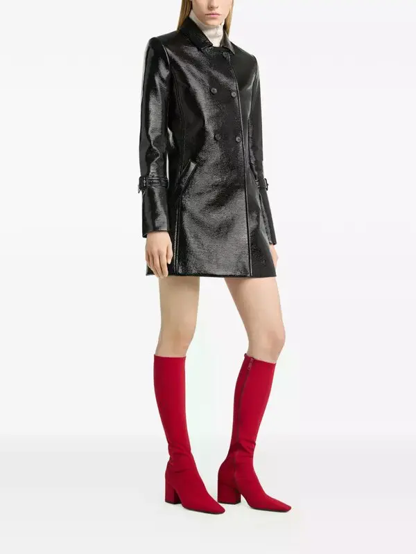 COURREGES Double-breasted Vinyl Coat