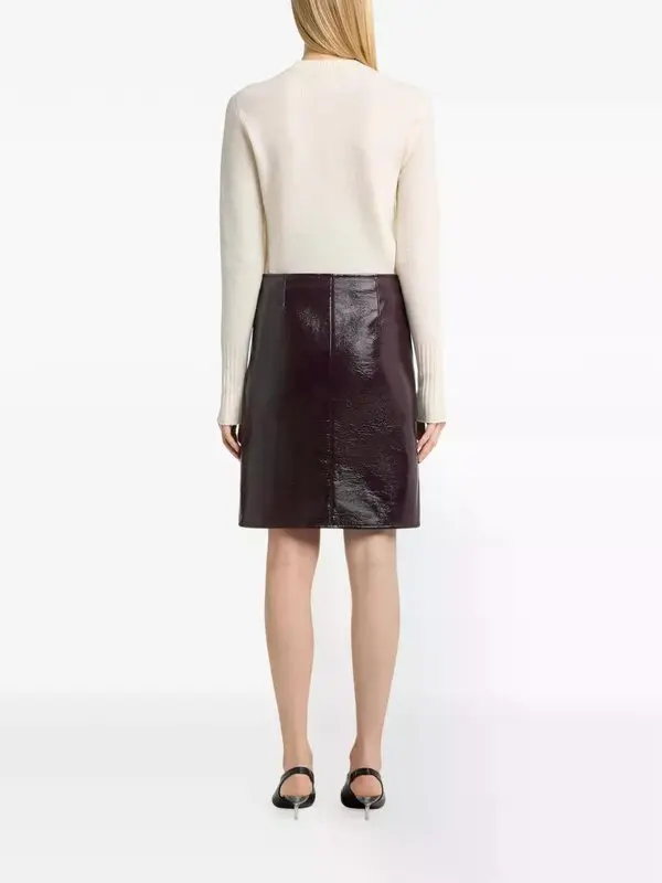 COURREGES Logo Patch Ribbed Sweater