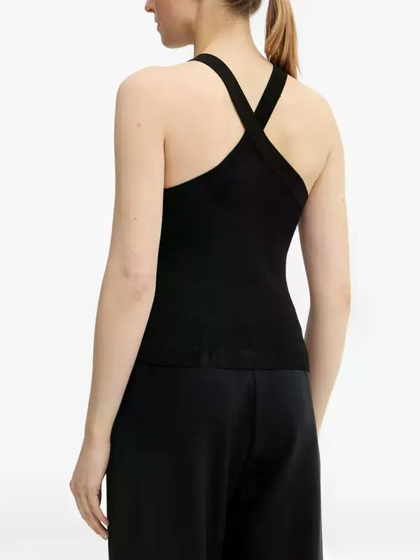 FRACOMINA Studded Halter-neck Tank Top