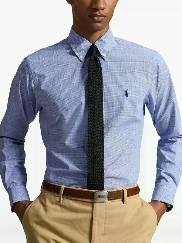 Polo Ralph Lauren Checked-pattern Logo-embroidered Shirt