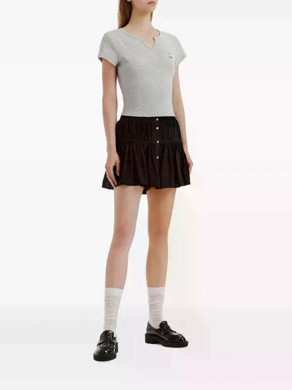 B+AB Embroidered Patch T-shirt