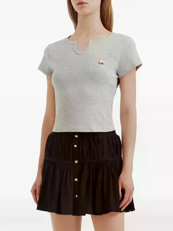 B+AB Embroidered Patch T-shirt