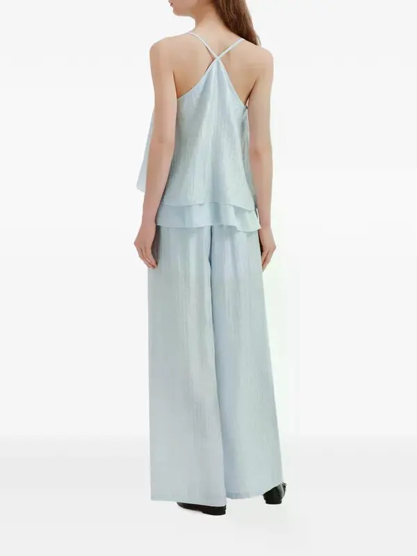 B+AB Ruffled Button-front Jumpsuit