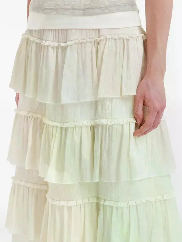 B+AB Tiered Ruffled Skirt