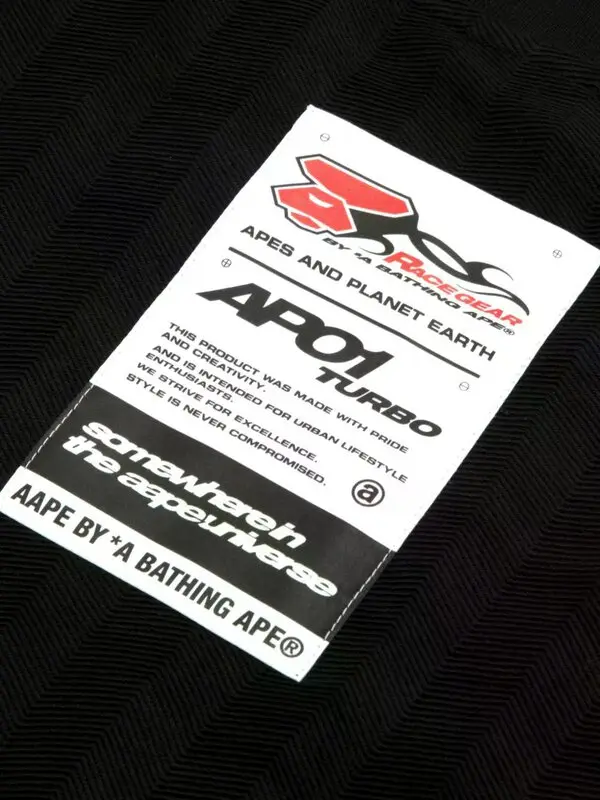 AAPE BY *A BATHING APE Moonface Logo-patch Panelled Tank Top - Black