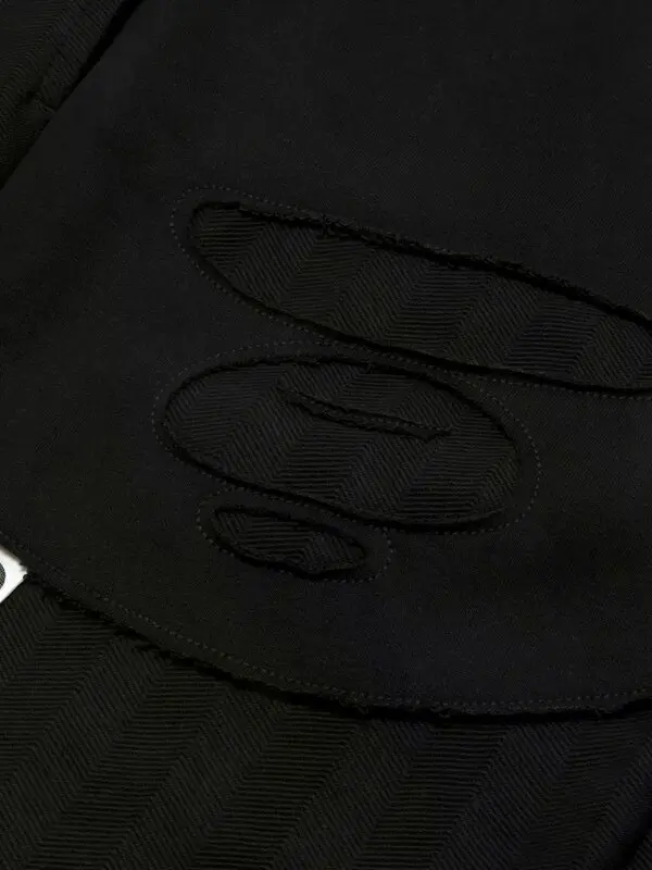 AAPE BY *A BATHING APE Logo-patch Striped Shorts