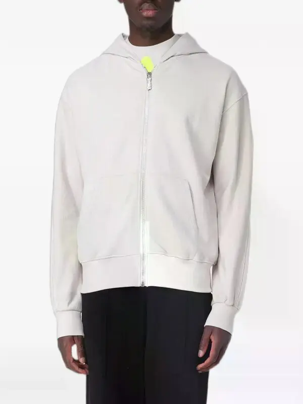 DISCLAIMER Logo-print Zip-up Hoodie