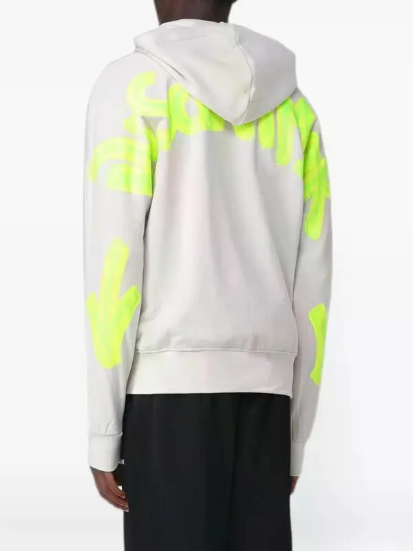 DISCLAIMER Logo-print Zip-up Hoodie
