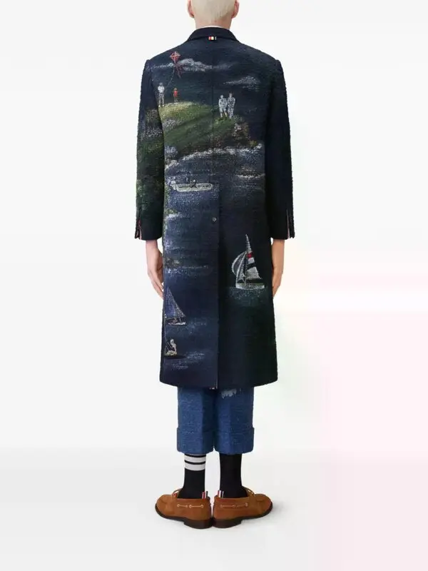 Thom Browne Nantucket Bouclé Scenic Coat