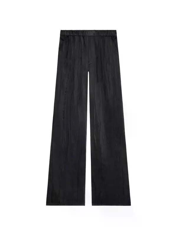 COURREGES Crinkled Satin Finish Trousers