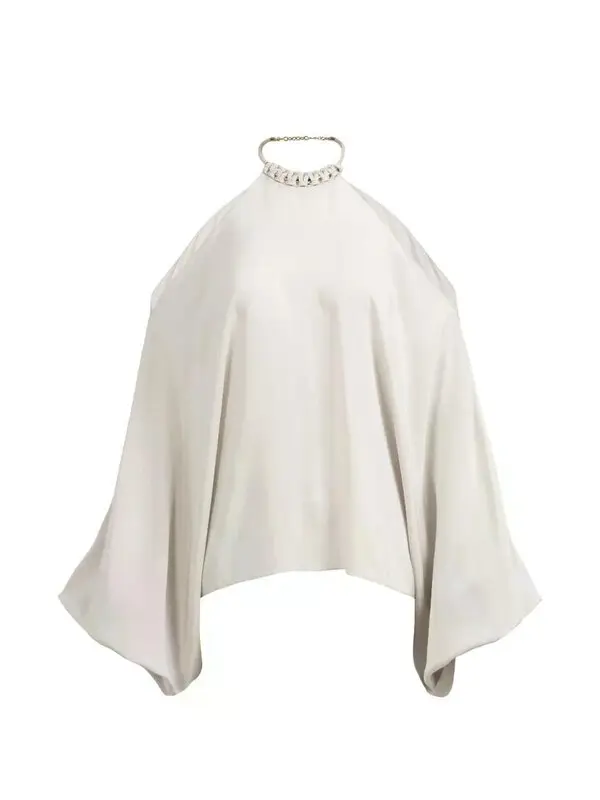 Silvia Tcherassi Consuelo Cold-shoulder Blouse