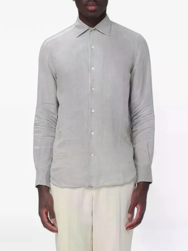 MC2 SAINT BARTH Linen Long-sleeve Shirt