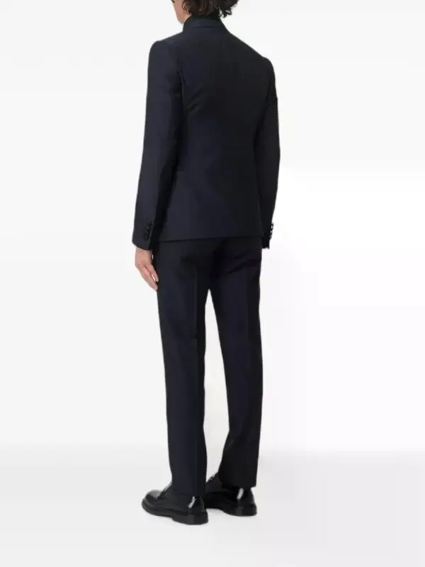 Emporio Armani Double-breasted Virgin-wool Suit