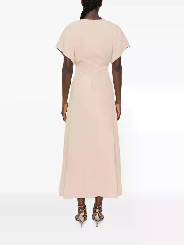 VICOLO Ruched Detail Midi Dress