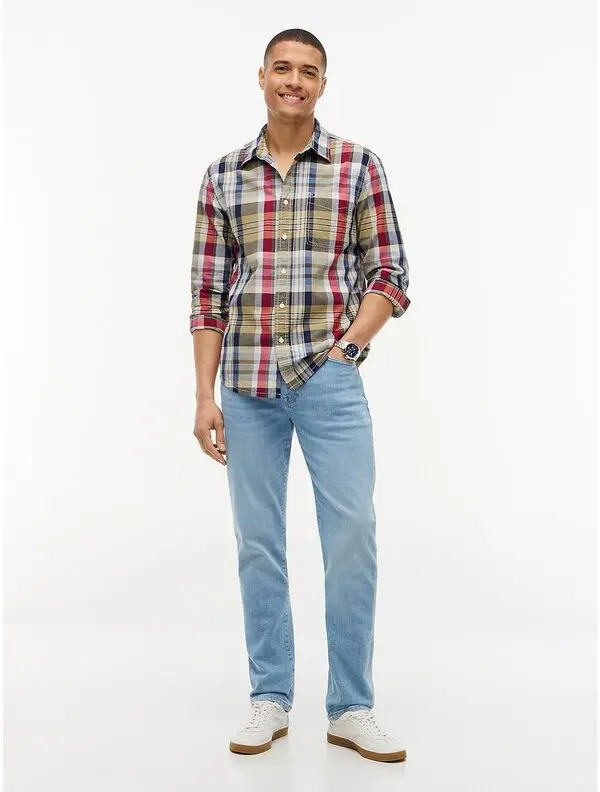 Tommy Hilfiger Regular Fit Plaid Pocket Shirt
