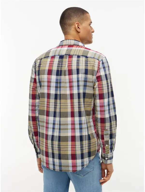 Tommy Hilfiger Regular Fit Plaid Pocket Shirt