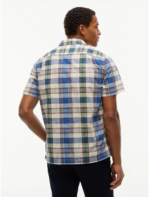 Tommy Hilfiger Regular Fit Ikat Plaid Camp Shirt