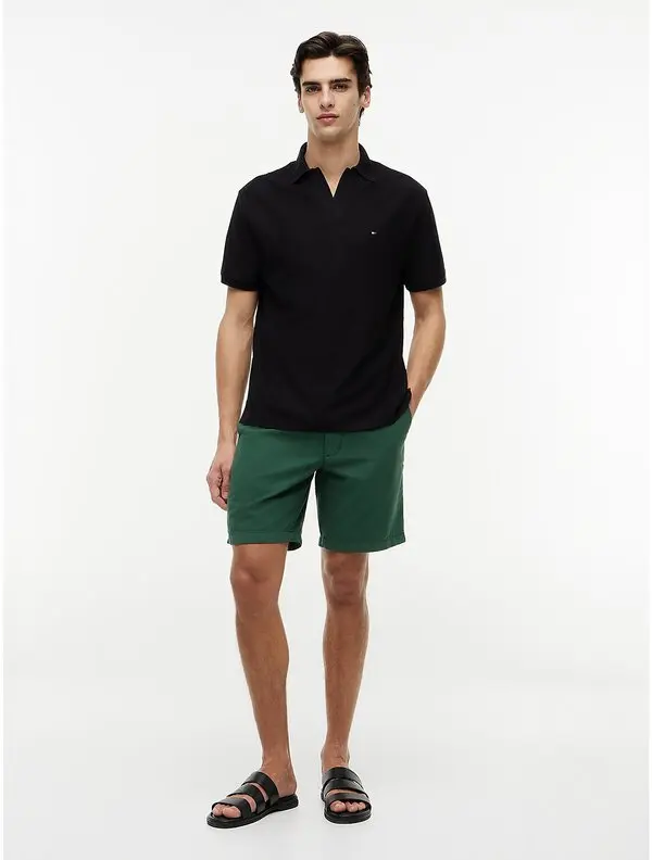 Tommy Hilfiger Classic Fit Open Placket Crepe Polo