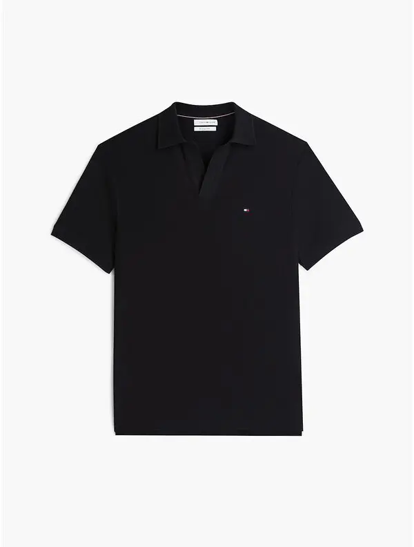 Tommy Hilfiger Classic Fit Open Placket Crepe Polo