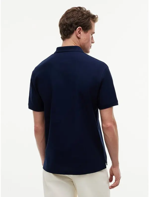 Tommy Hilfiger Classic Fit Open Placket Crepe Polo