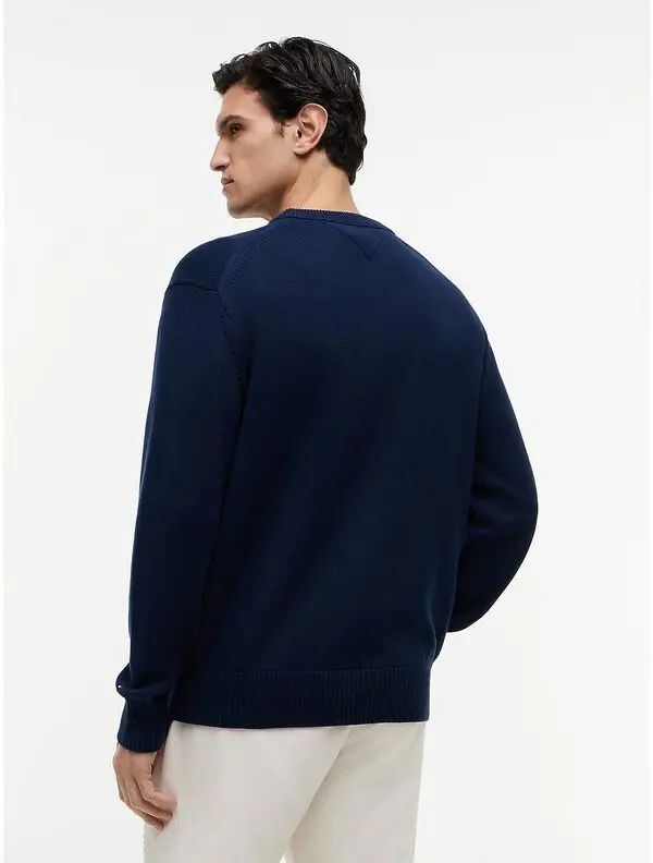 Tommy Hilfiger Relaxed Wavy Flag Logo Crewneck Sweater