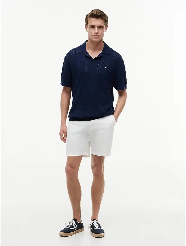 Tommy Hilfiger Relaxed Fit Pointelle Sweater Polo