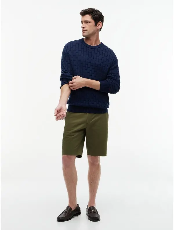 Tommy Hilfiger Relaxed Fit Textured Rib-knit Crewneck Sweater
